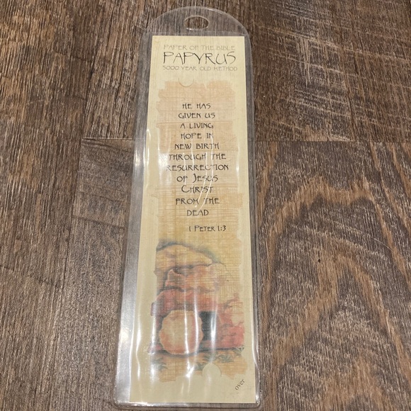 Other | Egyptian Papyrus Bookmark Paper Of The Bible 1 Peter 13new ...